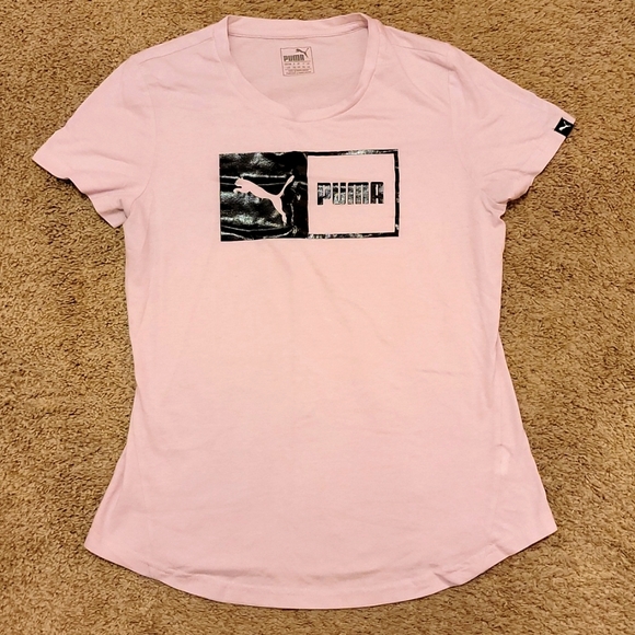 Puma | Tops | Puma Light Pink Tee Shirt | Poshmark